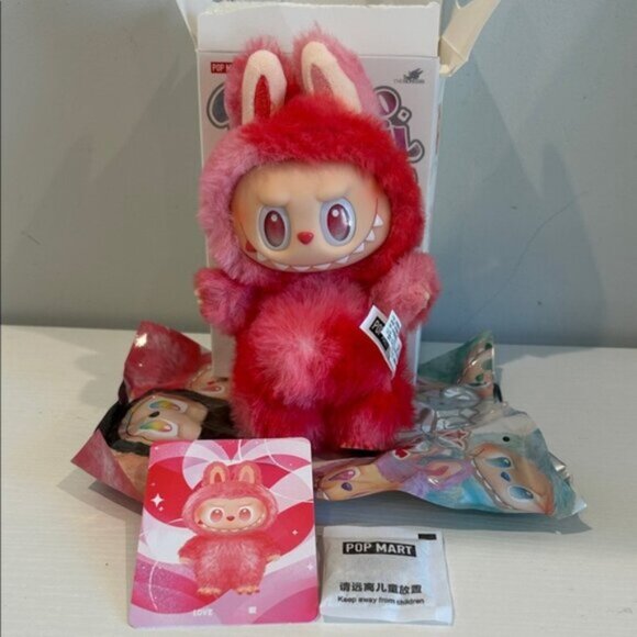 POP MART | Accessories | Pop Mart Labubu Big Into Energy Love Pink New ...